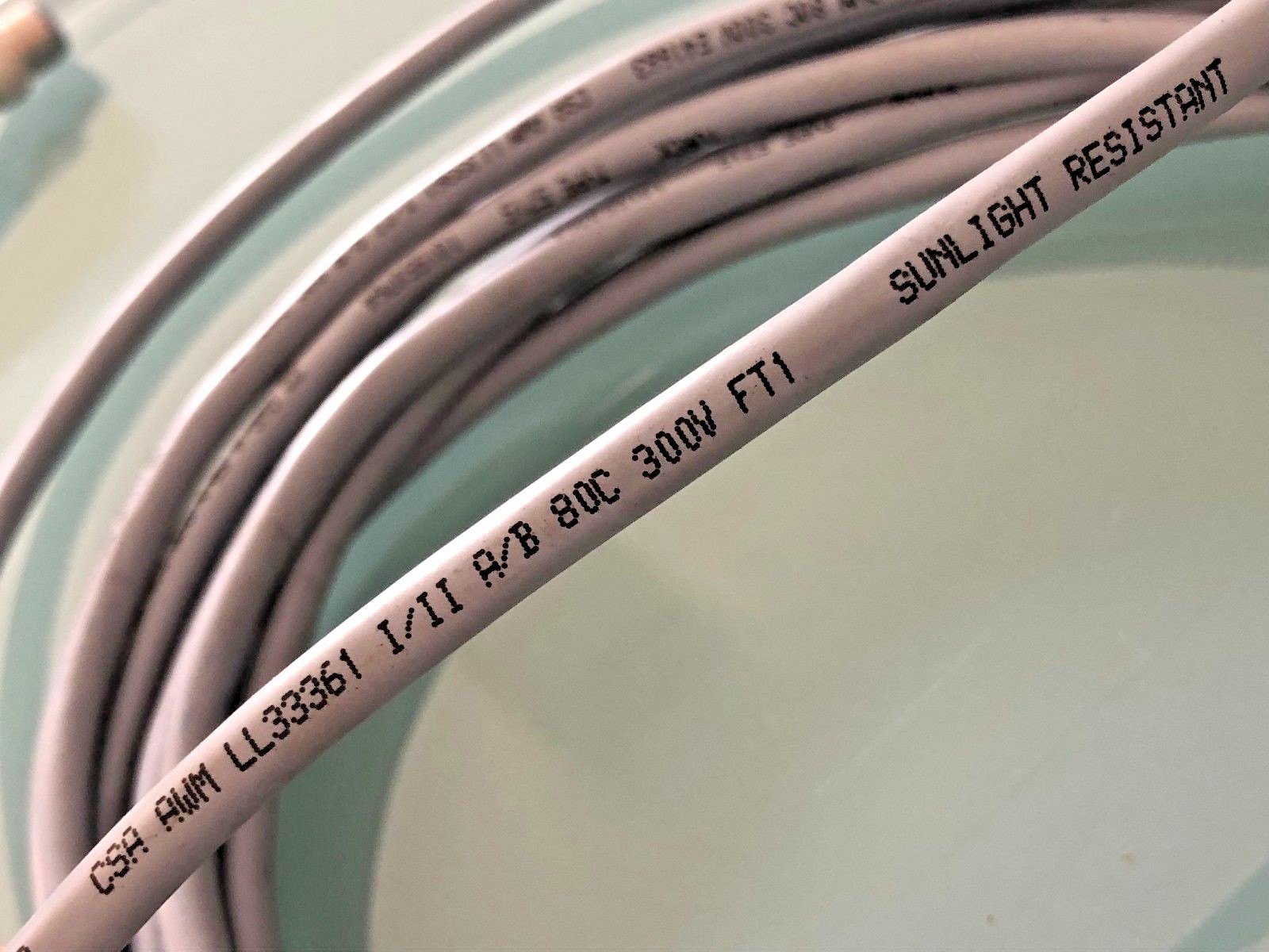 Turck Cable Cordset Straight Male 5-Pin to Cut End 5-Wire 22/AWG/4 300V ...