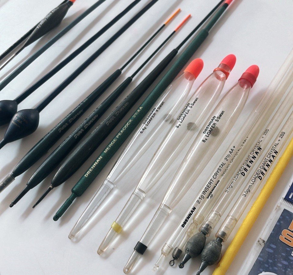 Drennan & Middy Crystal Waggler Loafer Peacock Stick Float Job Lot ...