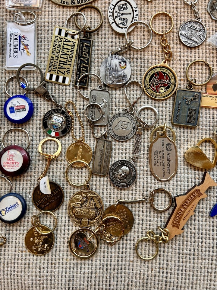 Over 200 Vintage & Modern Keychains All Categories Estate Sale Find | eBay
