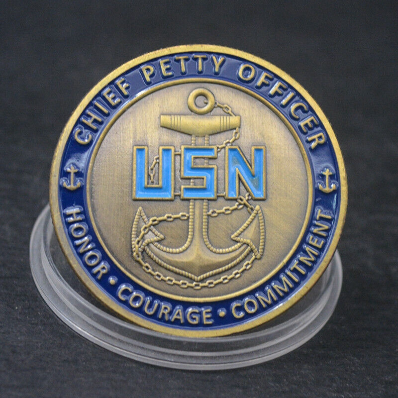 10pcs United States Navy Proud USN Popeye Chief Petty Officer Challenge ...
