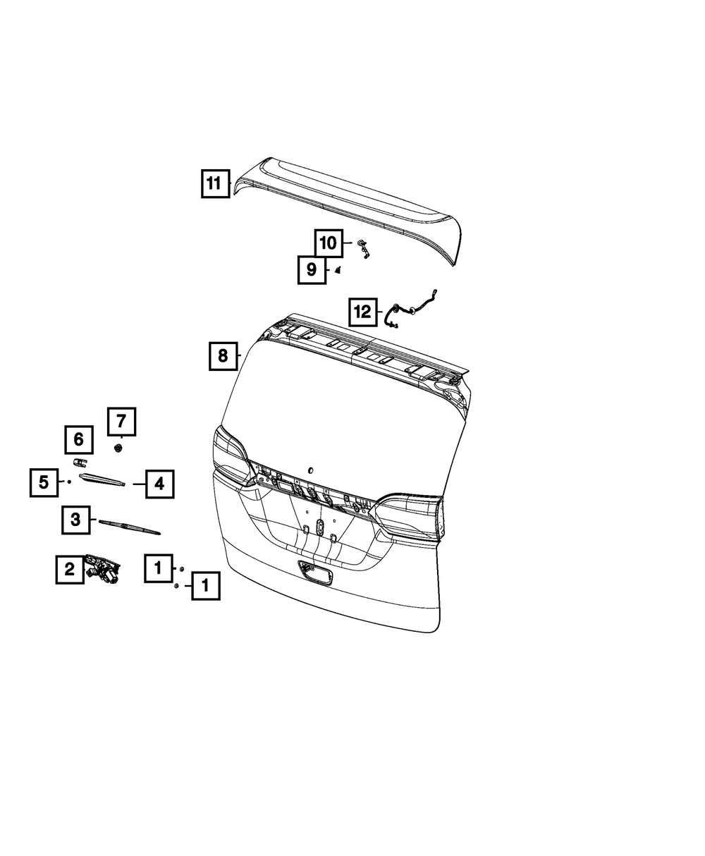 Genuine Mopar Lift-Gate Washer Nozzle 68230657AA | eBay