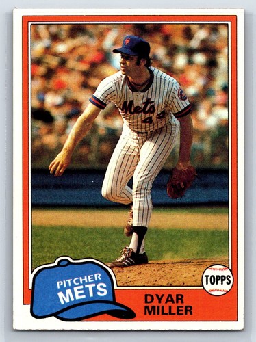1981 Topps #472 Dyar Miller New York Mets | eBay