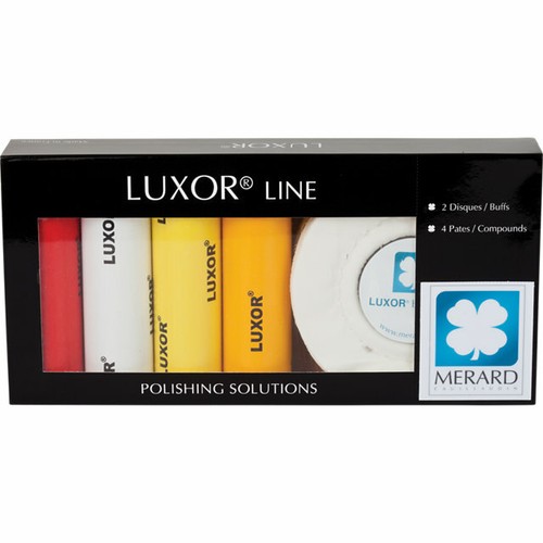 MERARD LUXOR BUFF & POLISH KIT RED, WHITE, YELLOW, ORANGE COMPOUND, MB ...