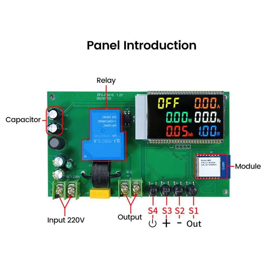 Tuya WiFi Smart Voltage Current Power Meter Monitor 220V Over Voltage ...