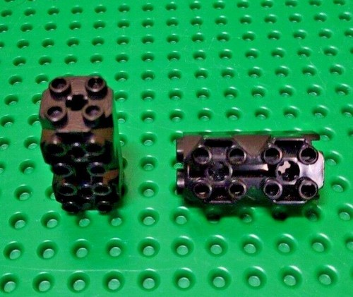 LEGO Aquazone Octagonal Brick 2x2x1-2/3 6042 w Side Studs Black Yellow ...