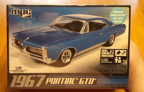 MPC 1/25 Scale '67 Pontiac GTO #MPC-710L/12 Classic Plastic Model Kit ...