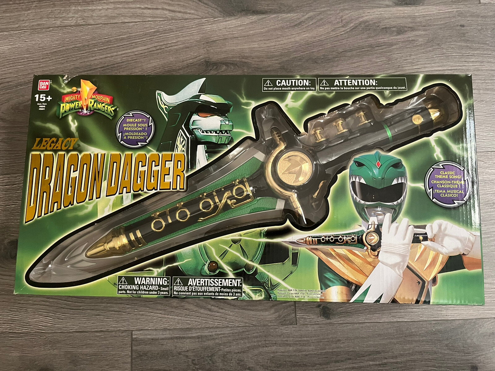 Bandai Mighty Morphin Power Rangers Legacy Dragon Dagger 12 inch Sword ...