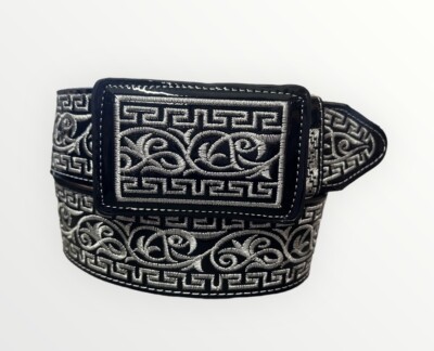 Cinto Mariachi Vaquero Bordado Charol Western Style Belt Embroidered ...