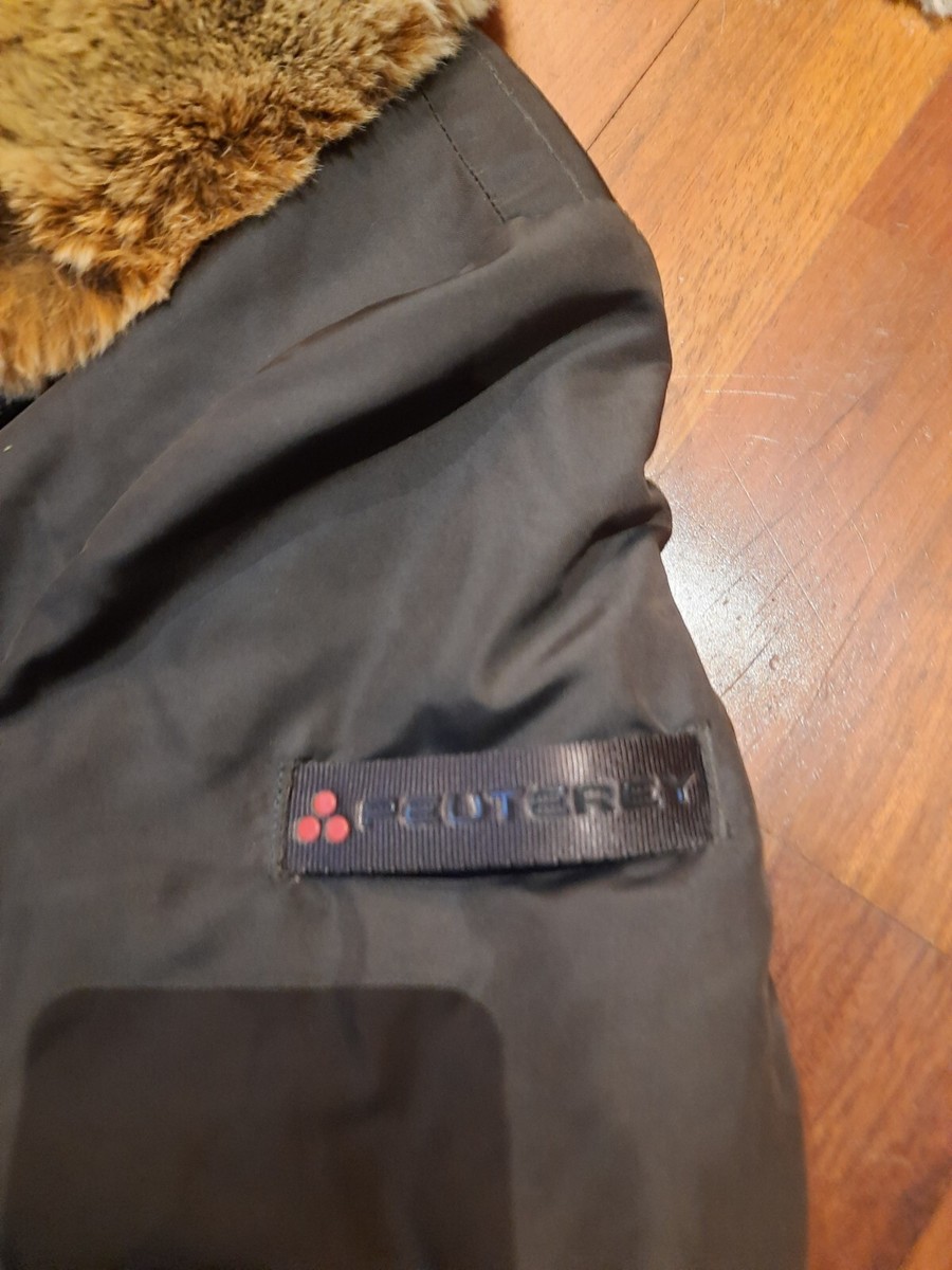 Women Peuterey Jacket Brown Goose Down Rabbit Fur Size 47 Us Women Peuterey Jacket Brown Goose Down Rabbit Fur Size 47 Us