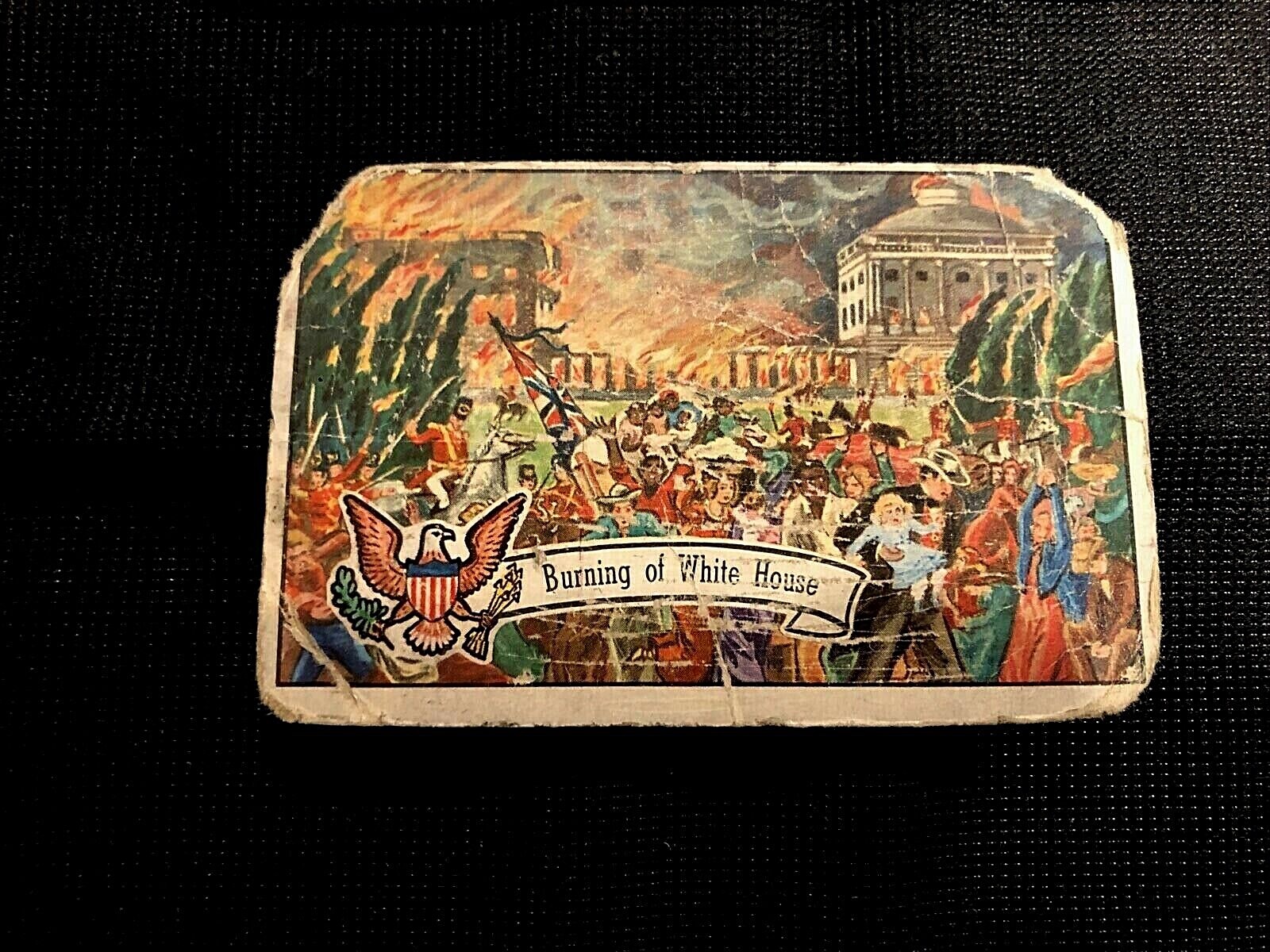 Rare Amazing 1956 Topps US Presidents Trading Cards #7 Burning of White ...