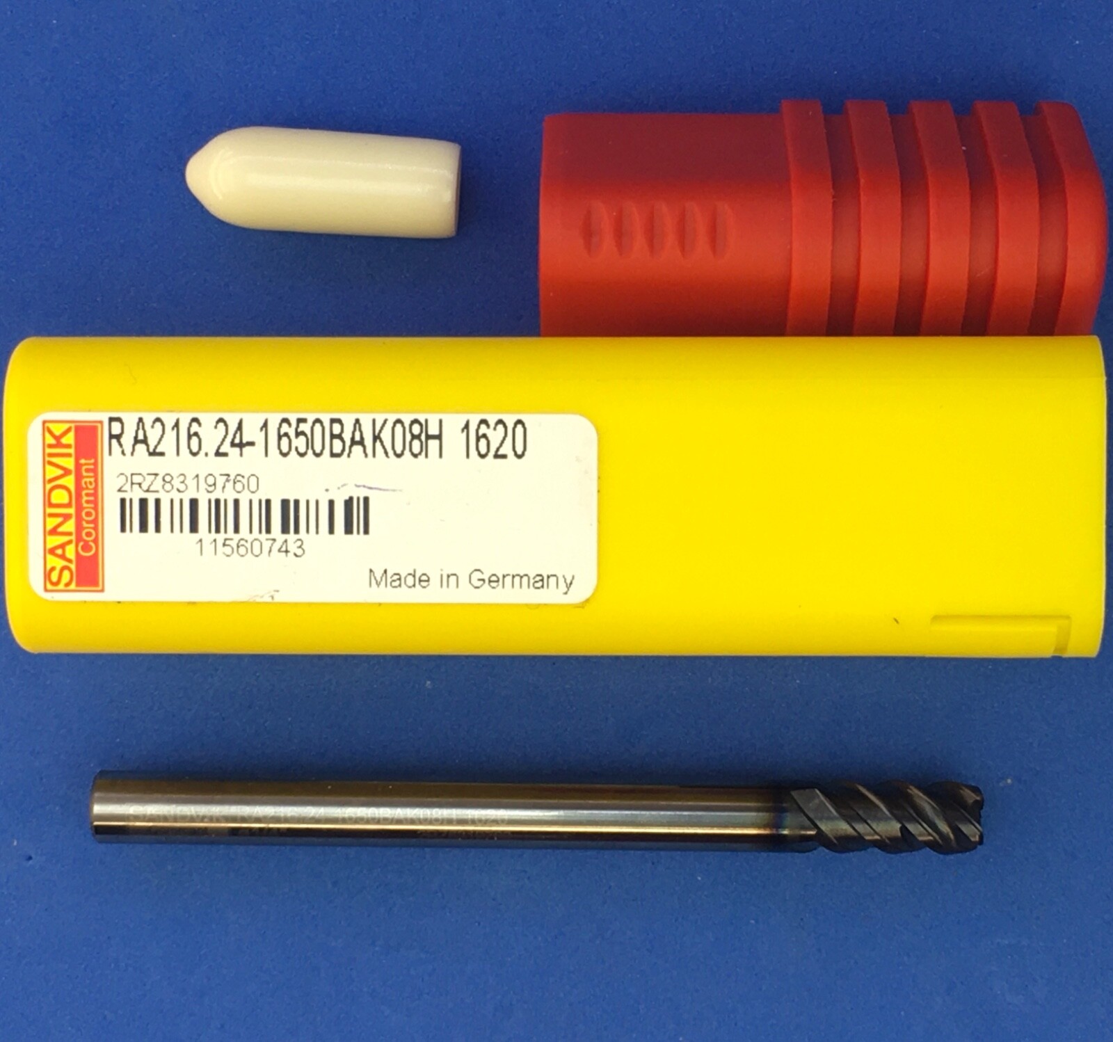 SANDVIK RA216.24-1650BAK0 Solid Carbide 1/4 End Mill; 1620 TiALN🎯 ...