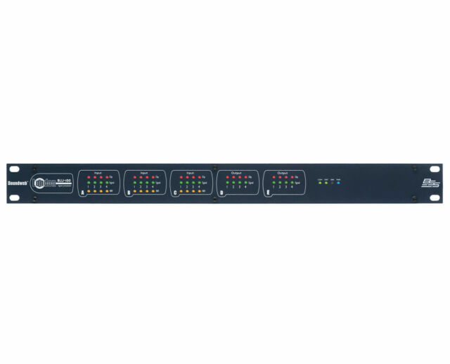 BSS BLU100 1RU Rack Mount 12x8 Signal Processor with BLU Link ...