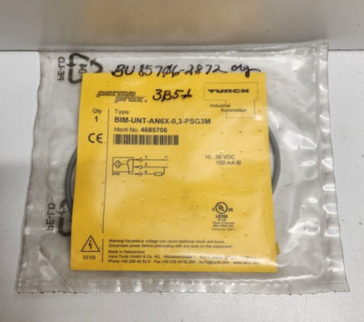 NEW OLD STOCK! TURCK 30V CYLINDER POSITION SENSOR BIM-UNT-AN6X-0.3 ...