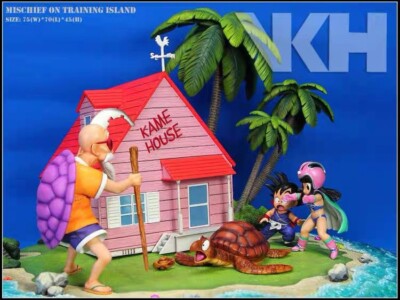 VKH 1/6 Scale Dragon Ball 'Turtle Island Mischief'Goku Chi-Chi GK ...