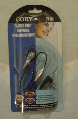 Coby "Hands-Free" Earphone with Microphone - CV-M4 - NIP | eBay