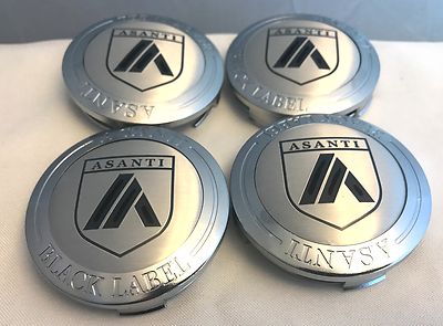 Asanti Black Label Chrome Wheel Center Cap Set of 4 pn: ABLCAP-CH, N ...