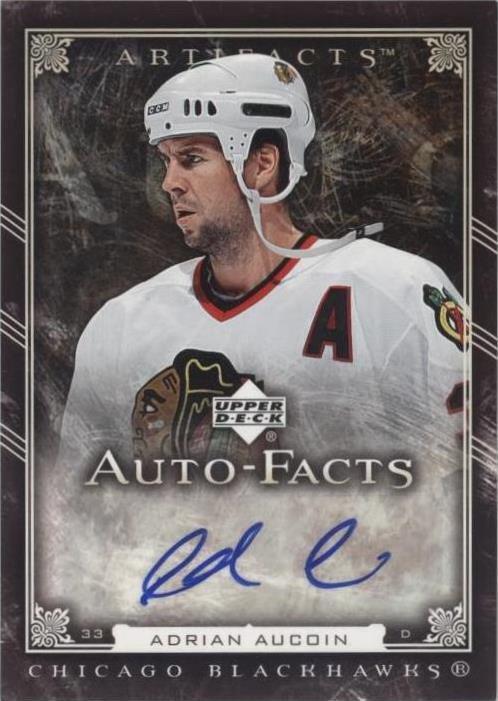 2006-07 Upper Deck Artifacts - Auto-Facts Adrian Aucoin #AF-AA (AU) for ...