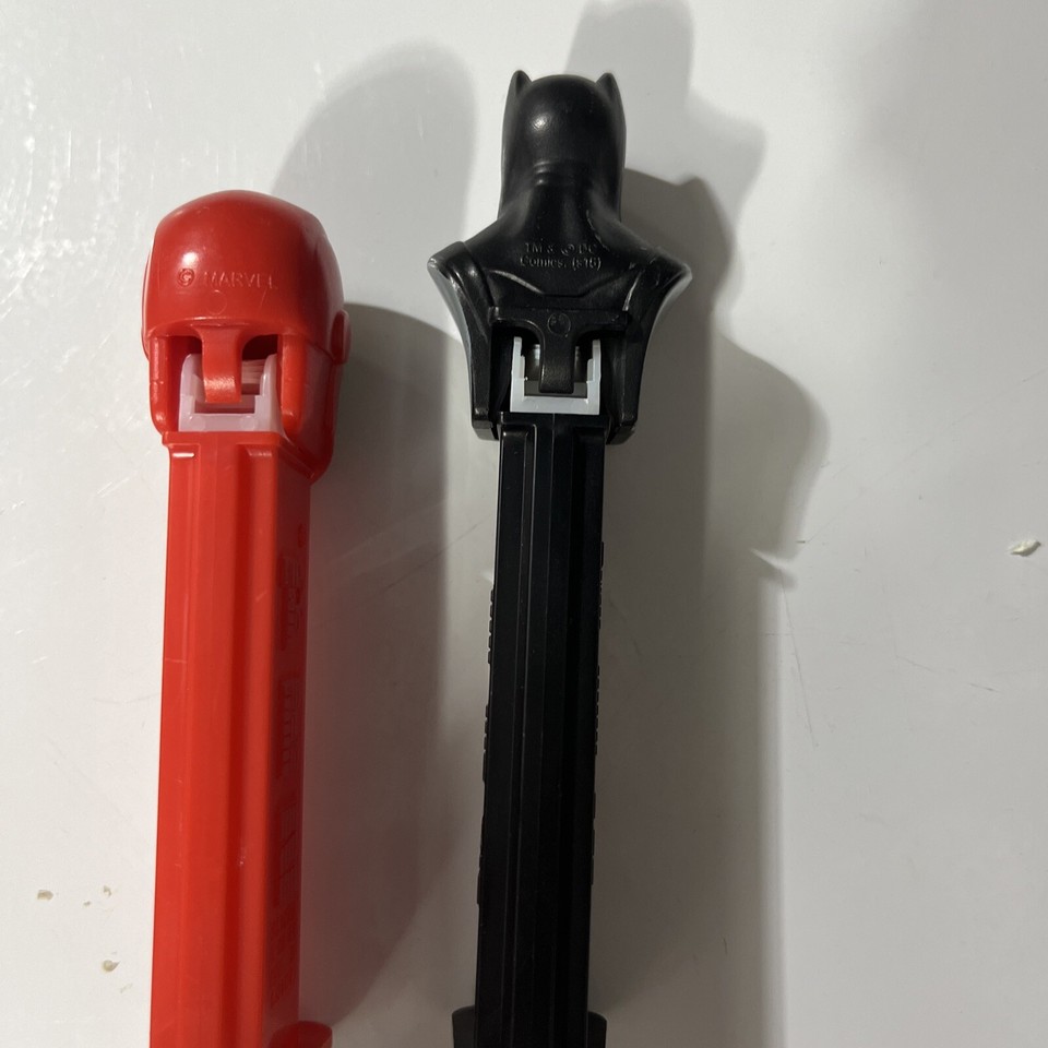 PEZ Candy Dispenser Marvel/DC Iron Man and Batman Preowned | eBay