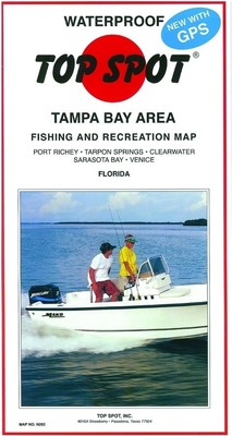 Top Spot N202 Map- Tampa Bay Port Rickey To Venice | eBay
