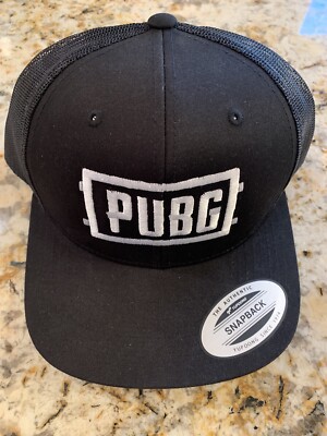 PUBG Authentic Snapback Baseball Cap/Hat, Black, Adult Size - NEW | eBay