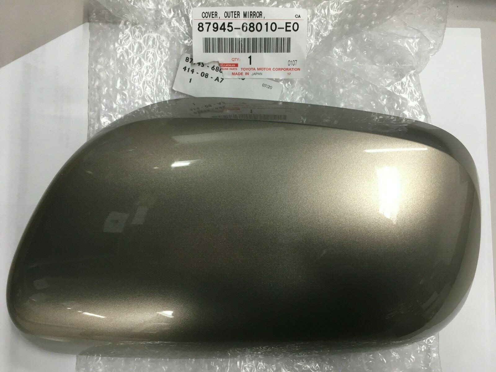 87945-68010-e0 Toyota Cover Outer Mirror LH 8794568010E0 Genuine OEM ...