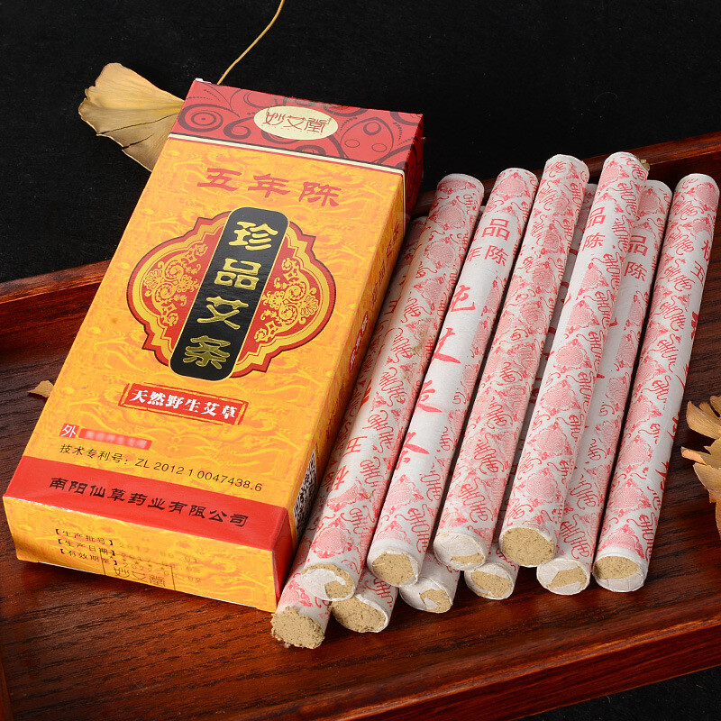 10pcs Smoke Moxibustion Sticks Moxa Stick Roll Moxibustion Healing ...