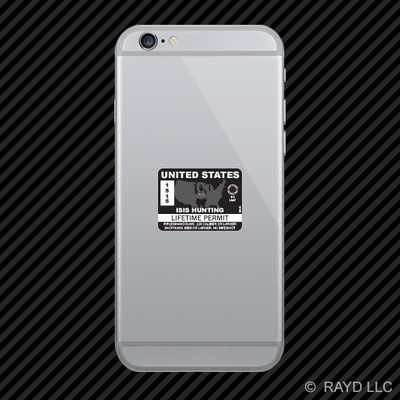 United States ISIS Hunting Permit Cell Phone Sticker Mobile terrorist ...