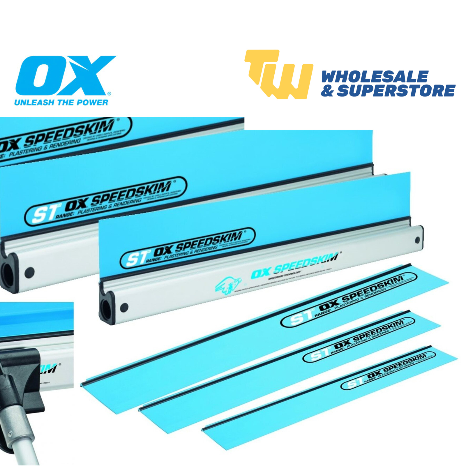 OX Speedskim ST Semi Flexible Plastering Rules Finishing Spatulas ...