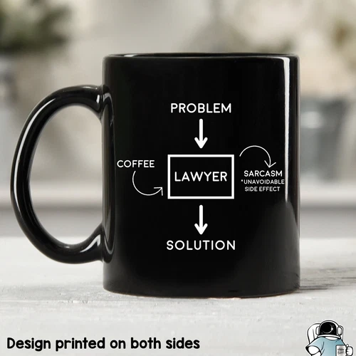 Lawyer Coffee Mug, Lawyer Mug, Lawyer Gift, Problem Coffee Solution ...