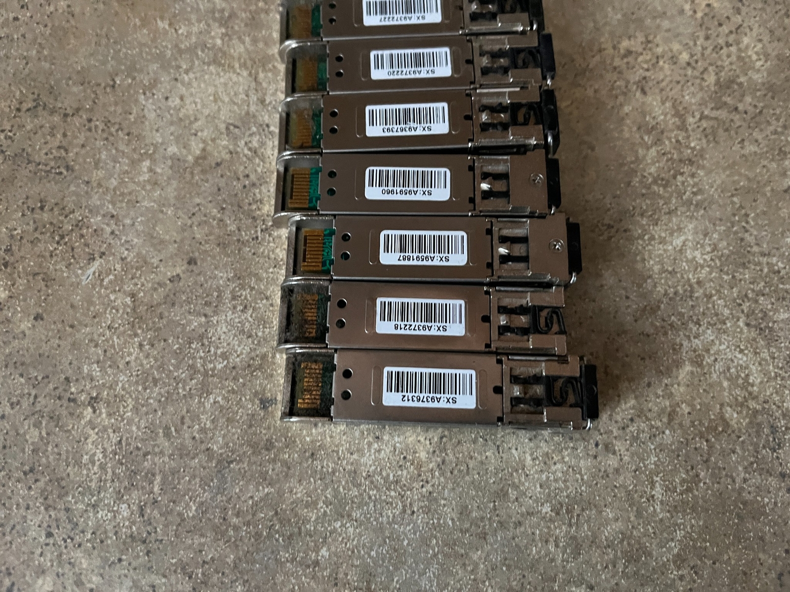 LOT OF 7 PROLABS GLC-SX-MM-C 1000BASE-SX SFP TRANSCEIVERS 850NM D2-2(12 ...