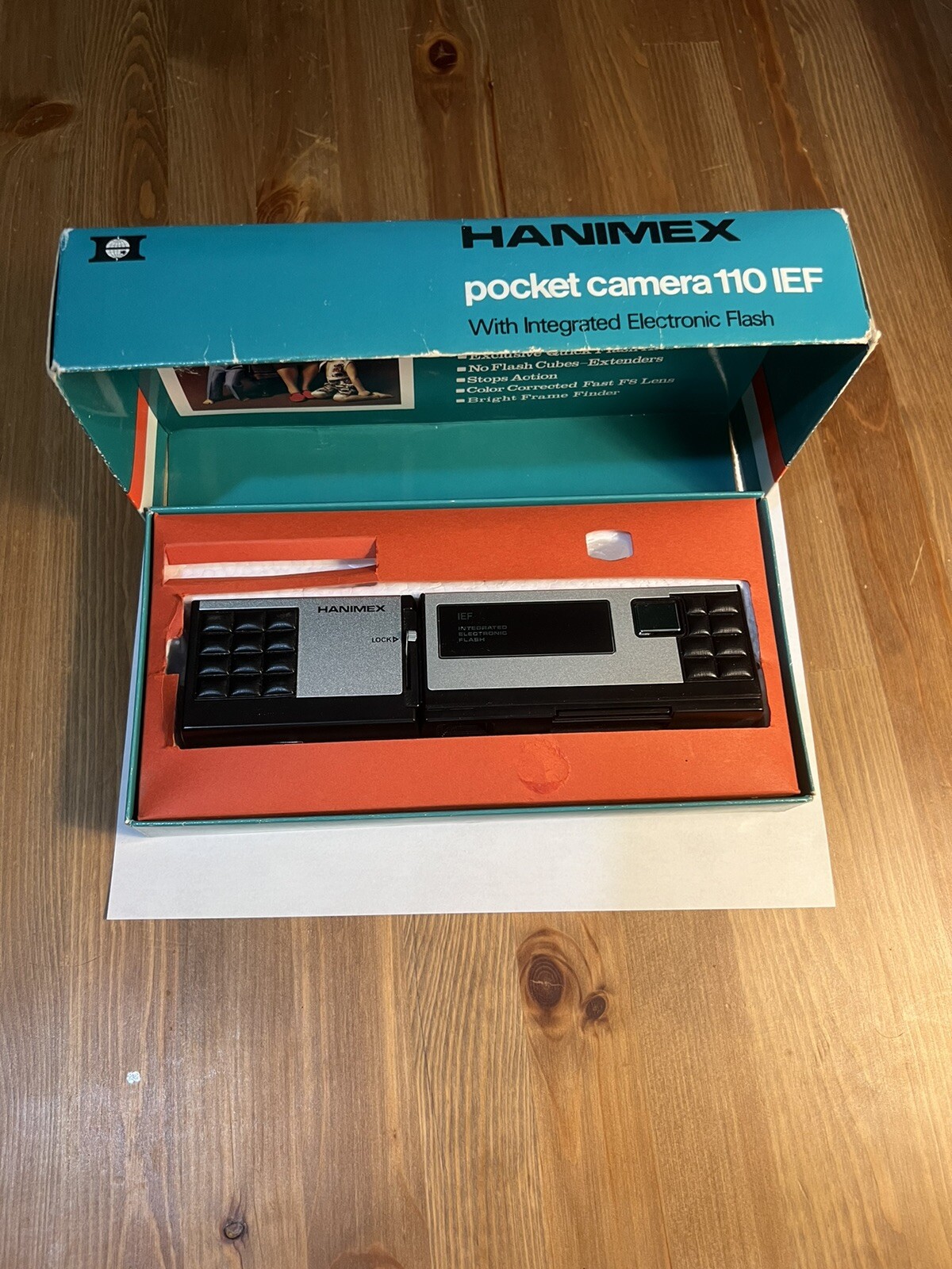 IOB Collectible Vintage Hanimex 110 EF Pocket Camera With Integrated ...