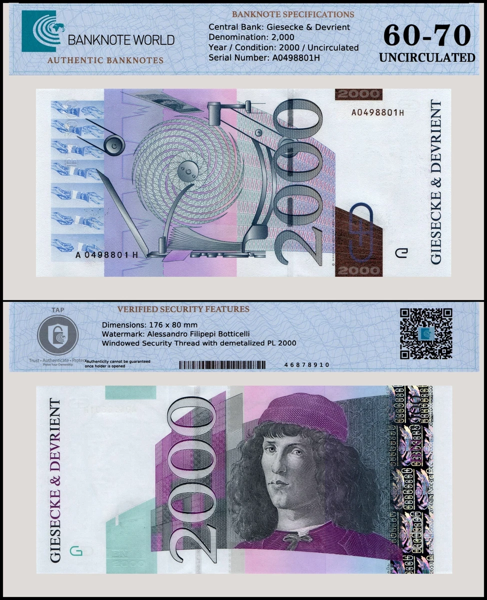 2000 Euro Note