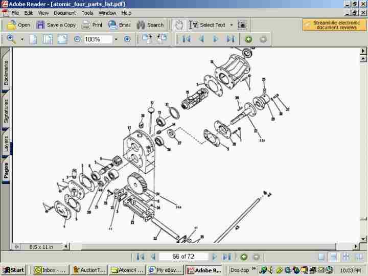 ATOMIC 4 BOAT MARINE ENGINE MANUAL 100pg Operation Maintenance Repair ...