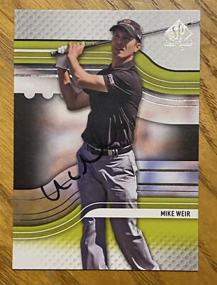 Mike Weir Signed 2012 SP Authentic Golf Autograph Card | eBay