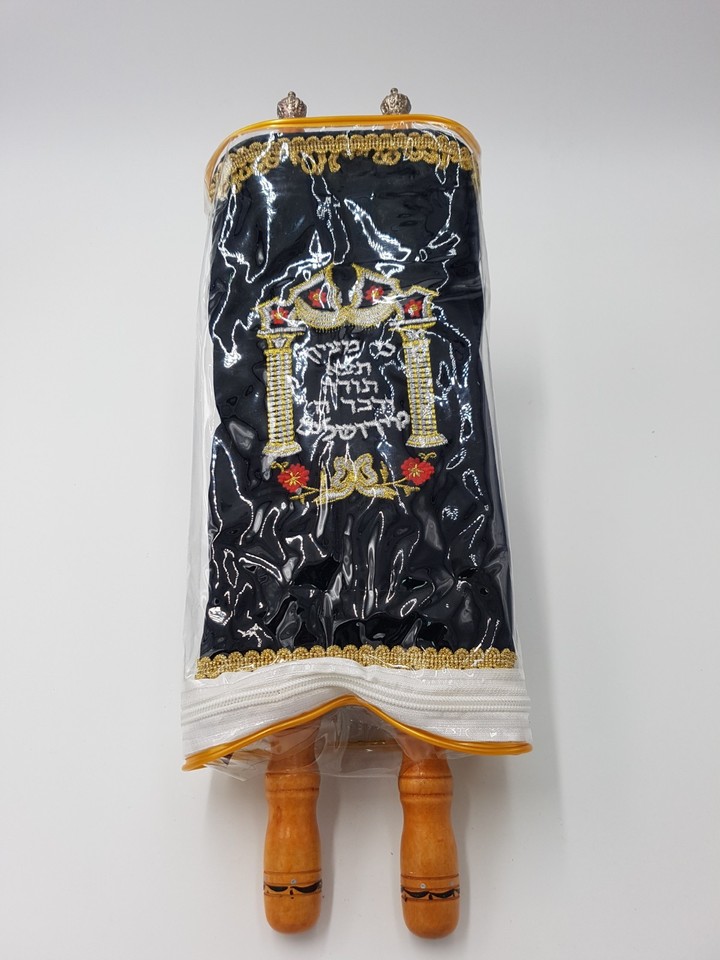 Big Sefer Torah Scroll Book Hebrew Bible + Yad Tora Pointer israel 47cm ...