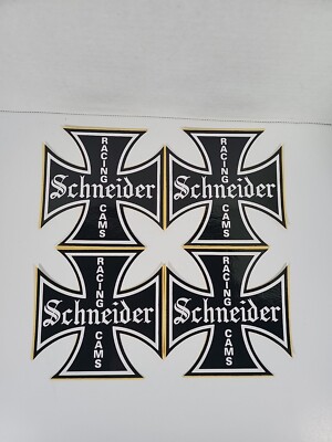 SCHNEIDER Racing Cams Original Vintage Racing Decal/Sticker Lot Of 4 ...