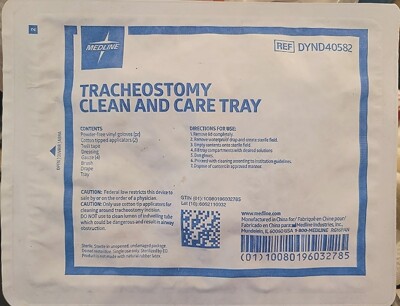 MEDLINE TRACHEOSTOMY CLEAN AND CARE TRAY KIT - DYND40582 - QTY 6 | eBay