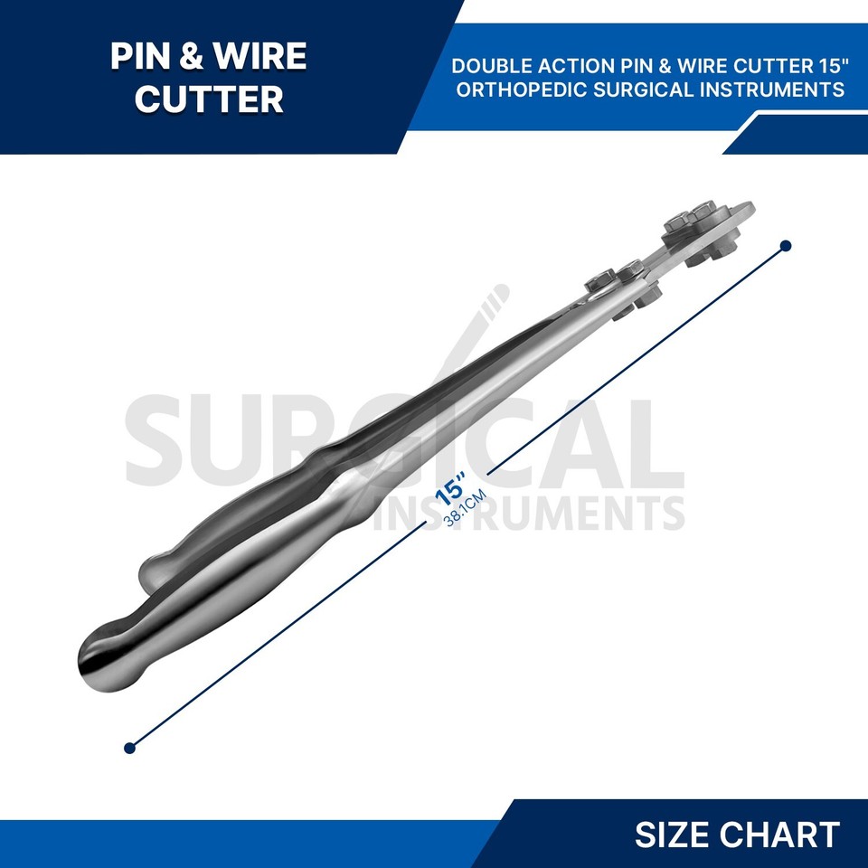 Double Action Pin & Wire Cutter 15" Orthopedic Surgical Instruments ...