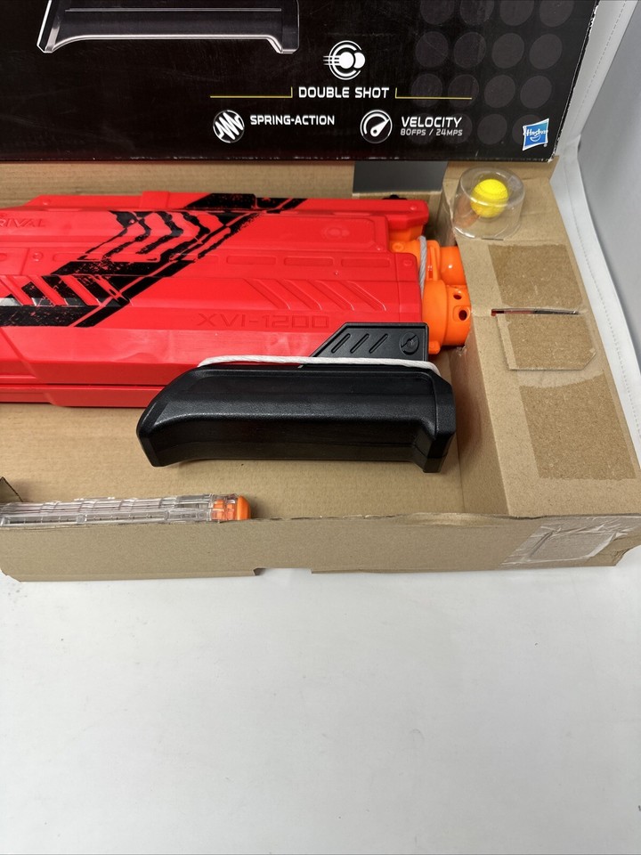 NERF Gun RIVAL ATLAS XVI-1200 with Ammo Clip and 24 Foam Ammo Balls New ...