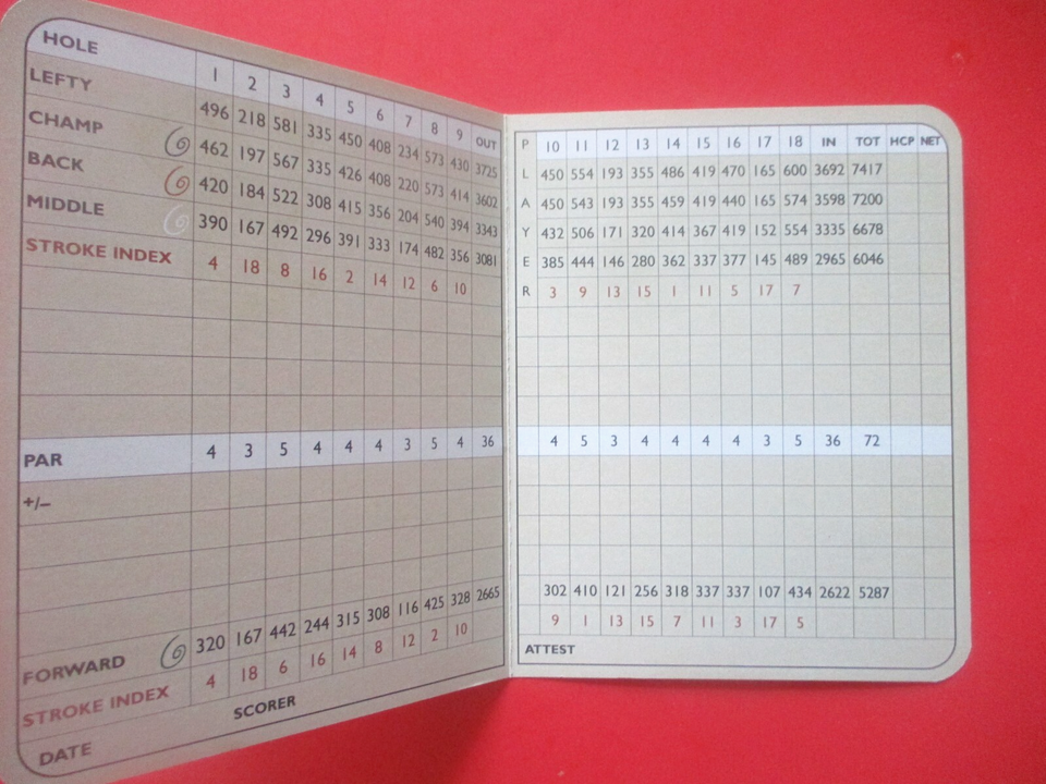 vtg - Golf Scorecard - WHISPER ROCK GOLF CLUB gc - Lower Course ...