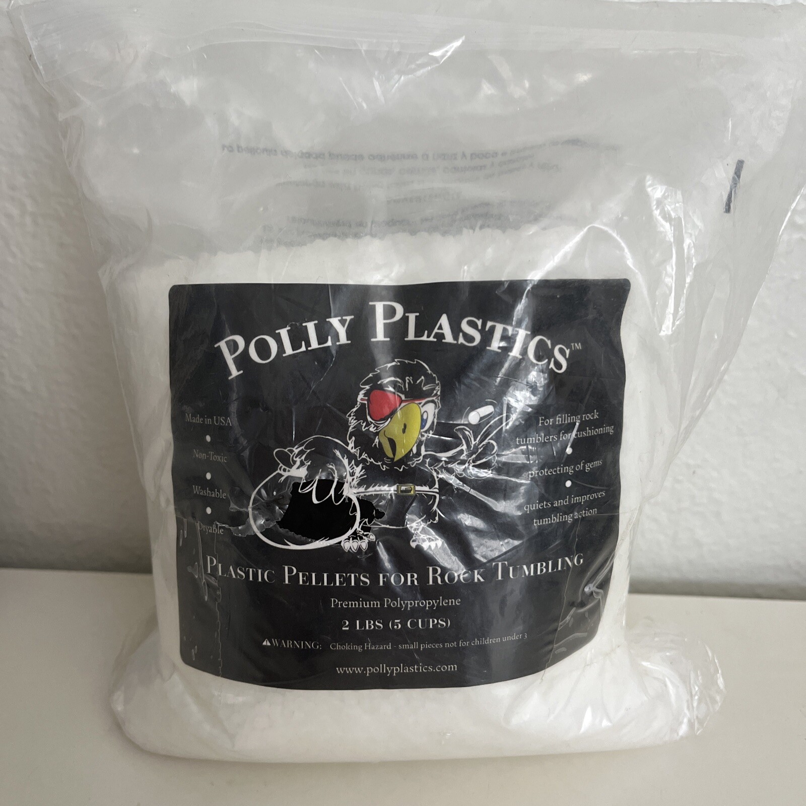 2lbs Polly Plastics - Rock Tumbling Plastic Pellets, Filling Beads ...