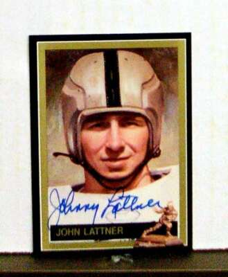 JOHNNY LATTNER SIGNED HEISMAN CARD 53 HEISMAN RIP! | eBay