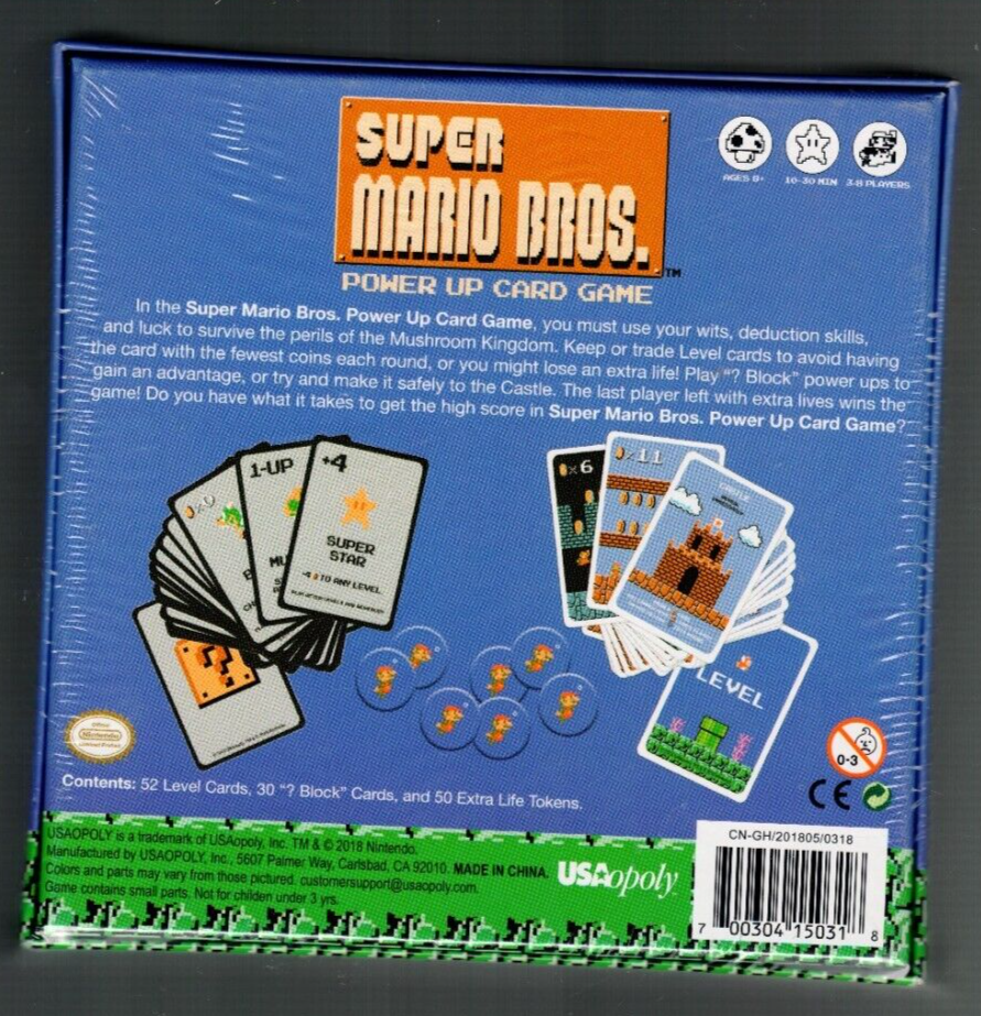 Super Mario Bros. Power Up Card Game New/Sealed 700304150318| eBay