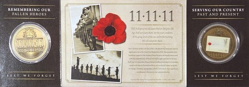 2011: Lest We Forget 11.11.11 - Australia Post Stamp and Medallion ...