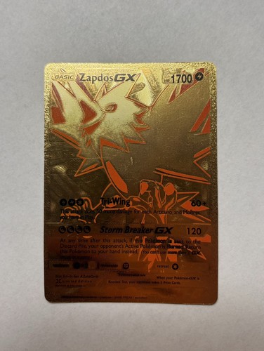 Zapdos GX Zap Cannon Hp1700 Gold Foil Fan Art NM | eBay
