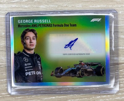 2024 Topps f1 Chrome formula 1, George Russell, Auto AUTOGRAPH ...