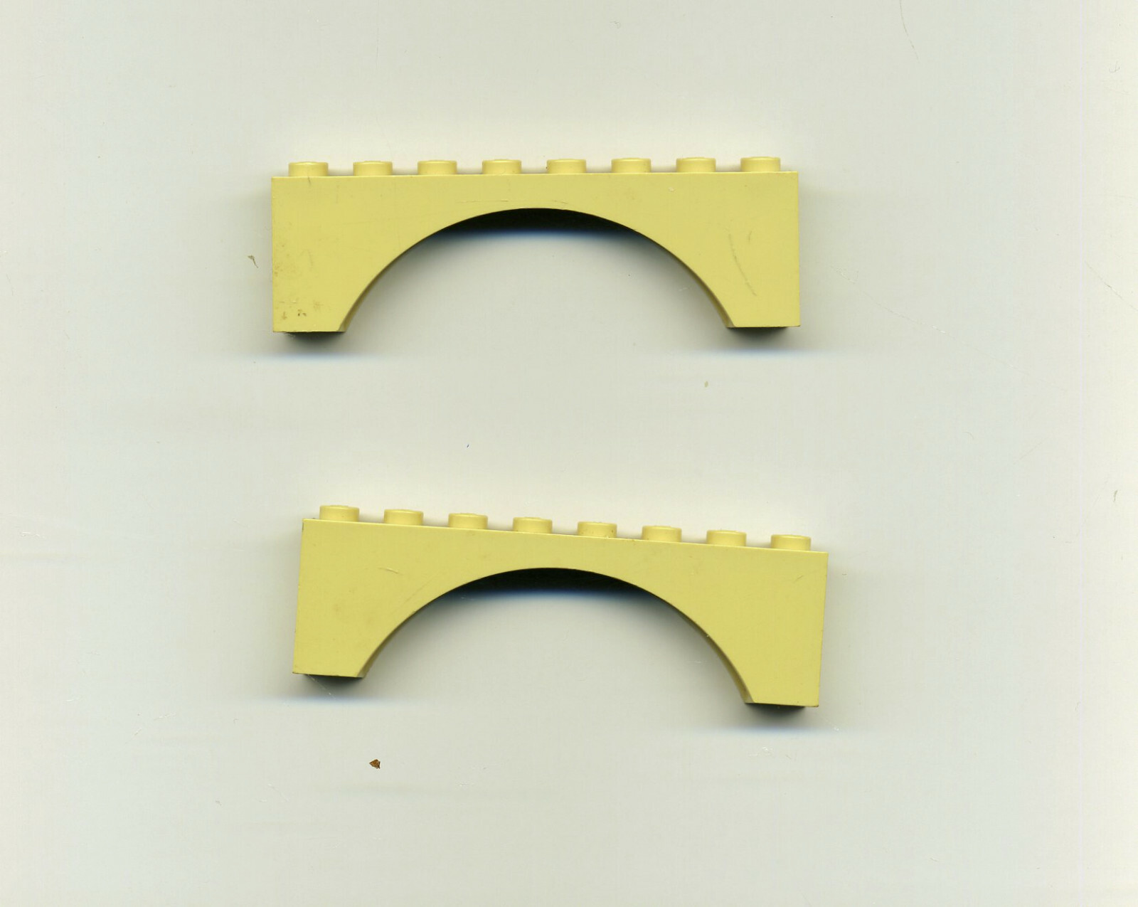 LEGO--3308 - arco, ponte - arco rotondo -- 2 pezzi -- marrone chiaro ...