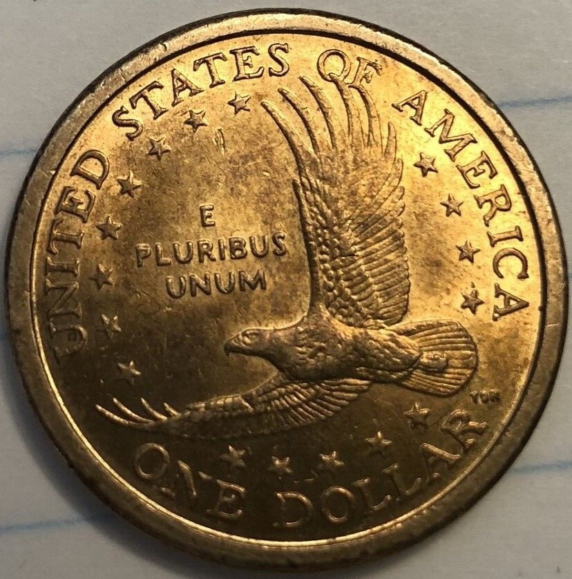 2000 D Sacagawea Dollar US Liberty Gold Color Coin Denver Mint | eBay