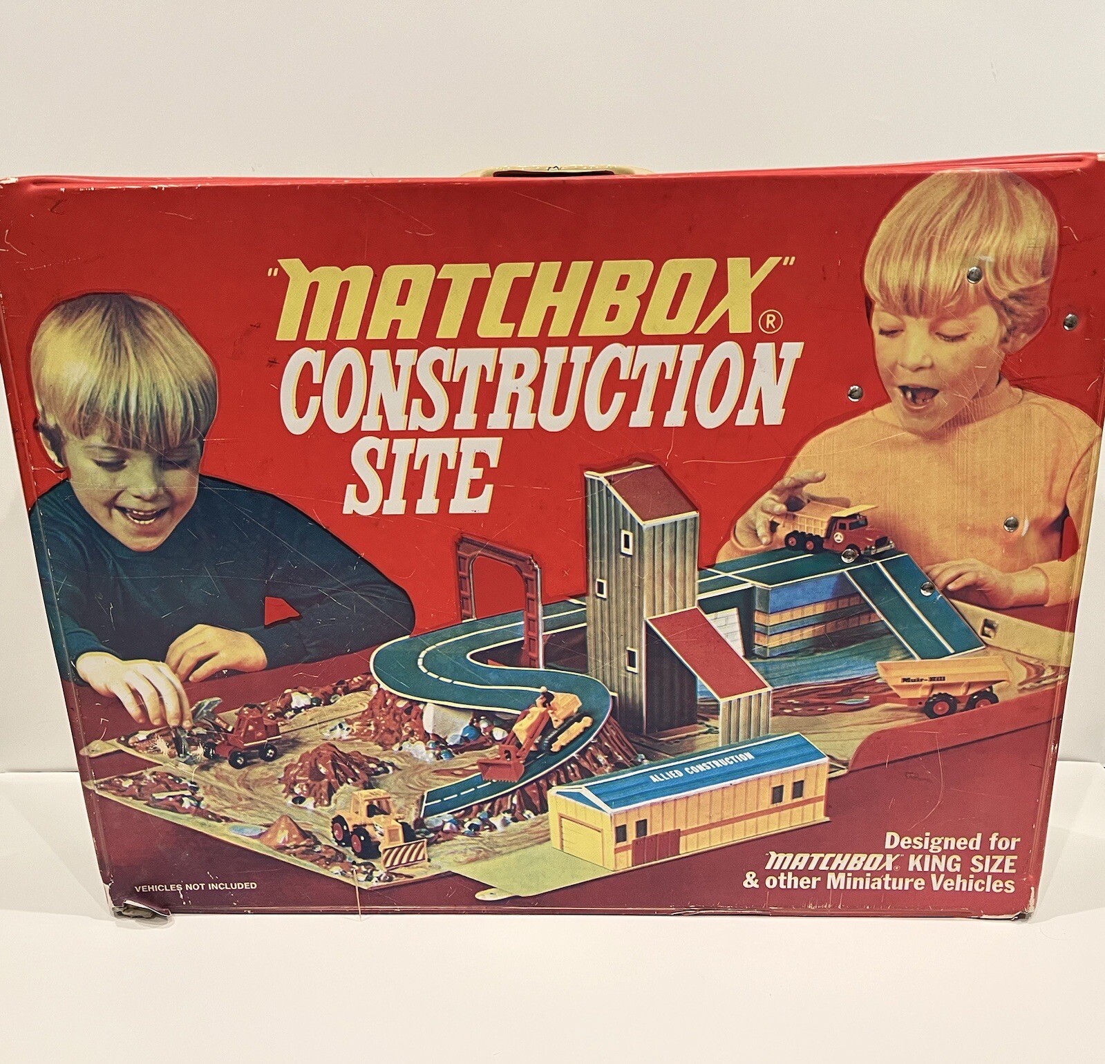 VINTAGE MATCHBOX TOY CONSTRUCTION SITE VINYL PLAY SET 1973 | eBay
