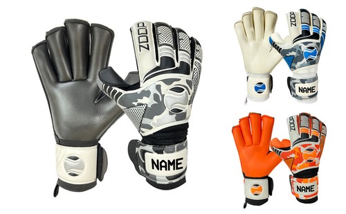 zoop pro goalkeeper Roll finger saver goalie gloves size 6/7/8/9/10/11 ...